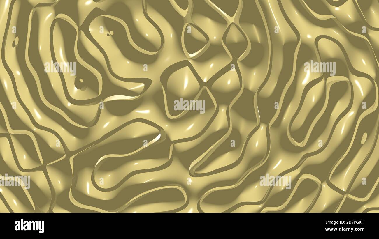 Uniform 3D abstract background of simple patterns of MAIZE (CRAYOLA ...