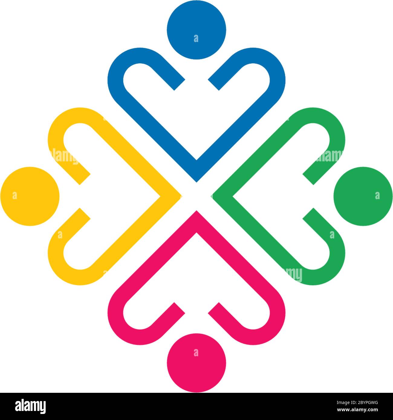 Family logo template icon illustrasi Stock Vector Image & Art - Alamy