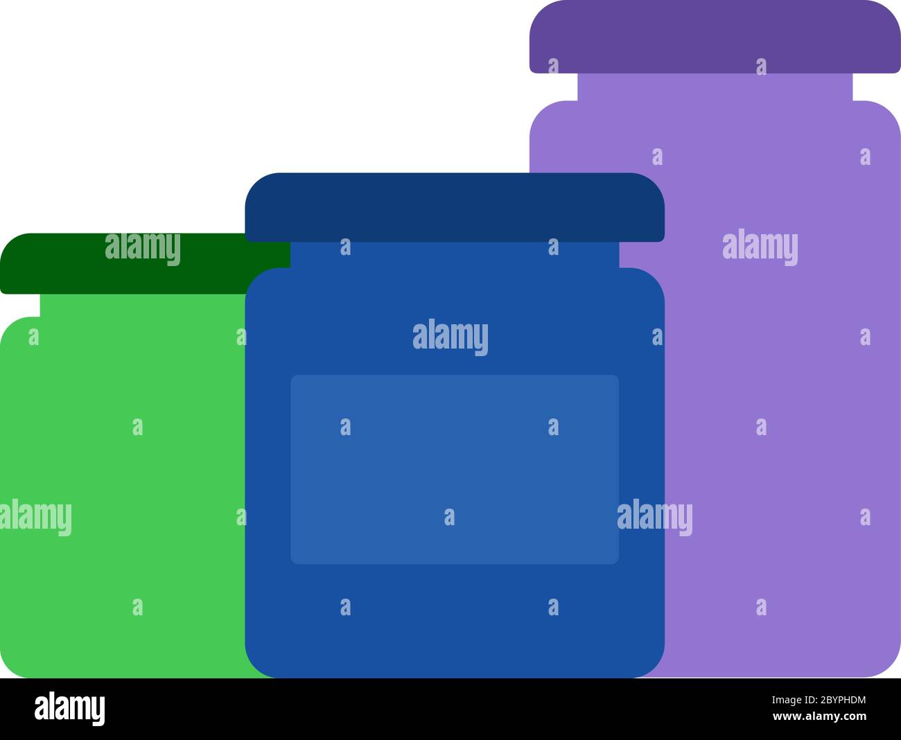 Jars with paints for drawing vector flat isolated Stock Vector Image ...
