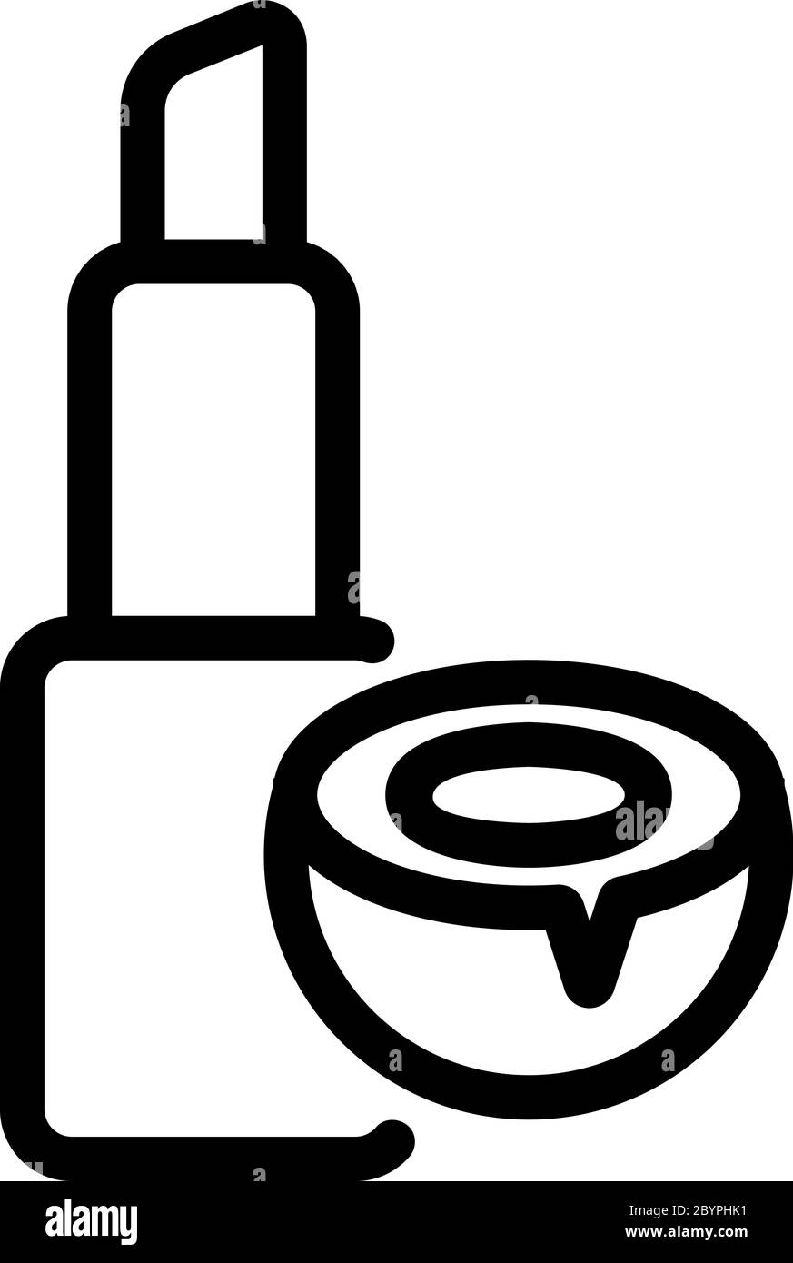 coconate pomade icon vector outline illustration Stock Vector Image ...