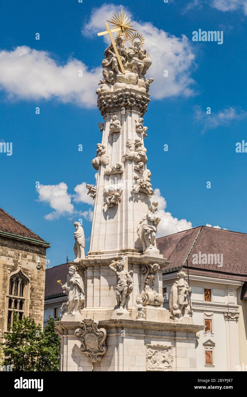 Holy trinity column in Budapest Stock Photo - Alamy