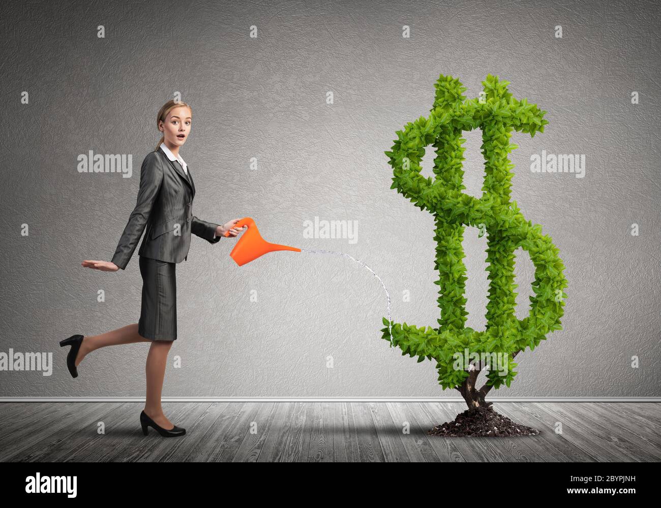 Make your money grow Stock Photo - Alamy