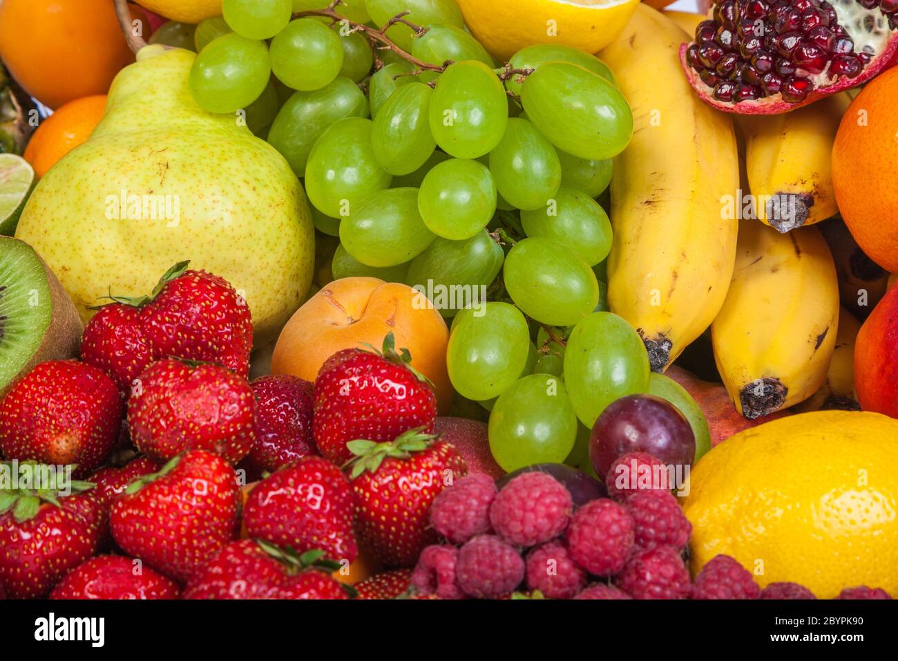 Huge group of fresh fruits isolated on a white background Stock Photo ...