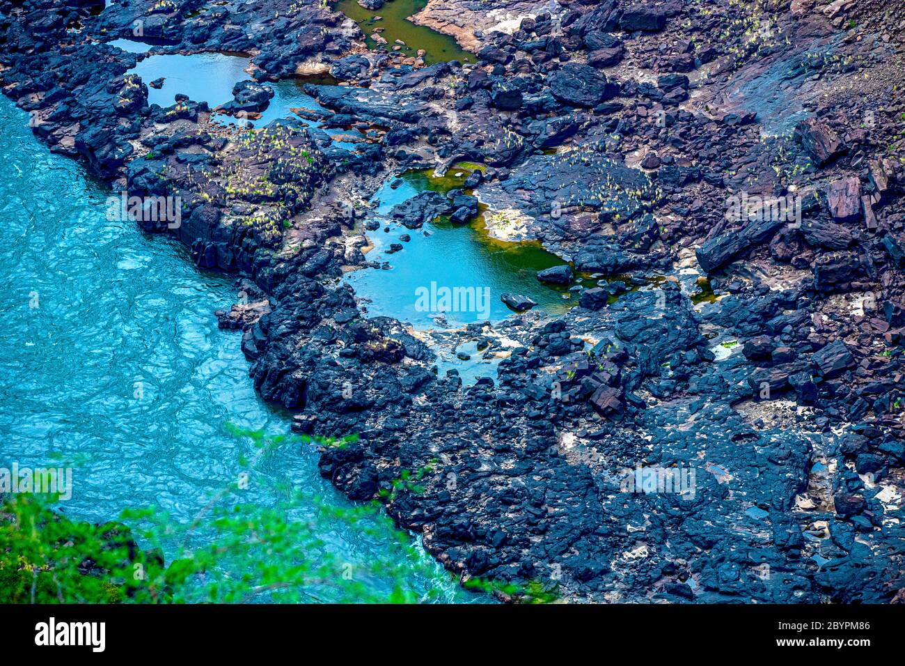 Water flow landscape, gorges, in Zambezi river Stock Photo - Alamy