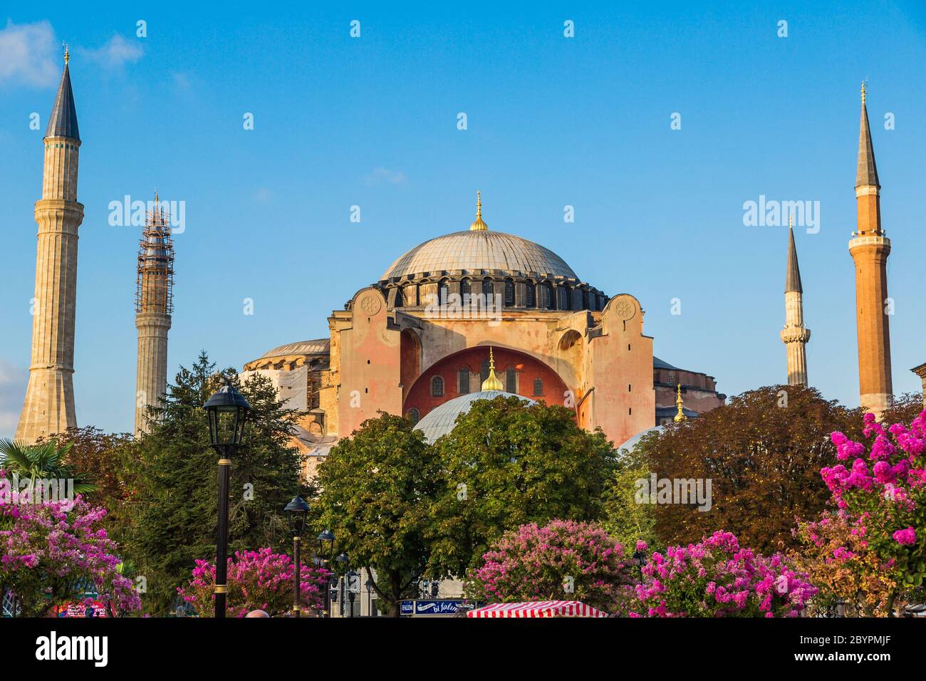Hagia Sophia, the monument most famous of Istanbul - Turkey Stock Photo ...