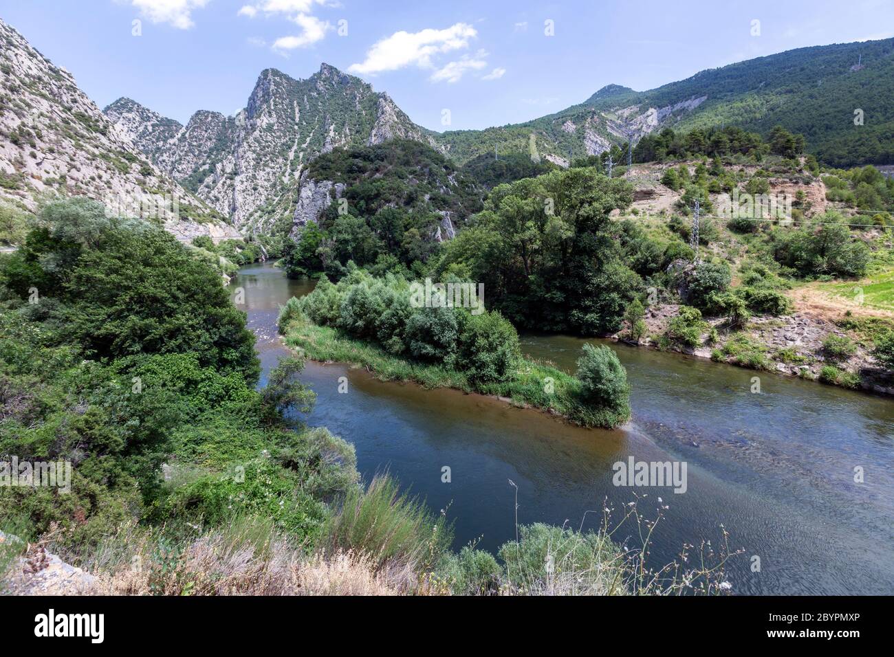 Segre river, Lleida province, Catalonia, Spain Stock Photo - Alamy