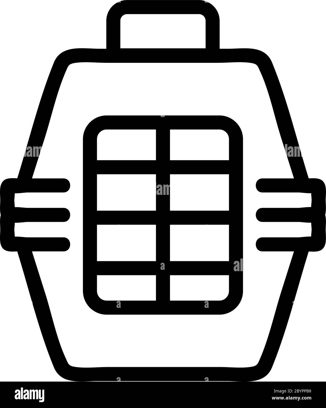 transportation pet cage icon vector outline illustration Stock Vector ...