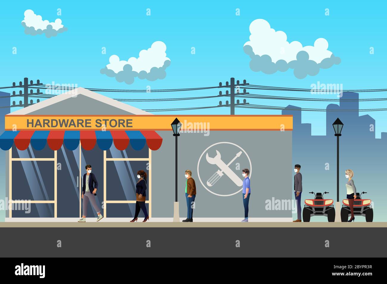 Cartoon Hardware Store