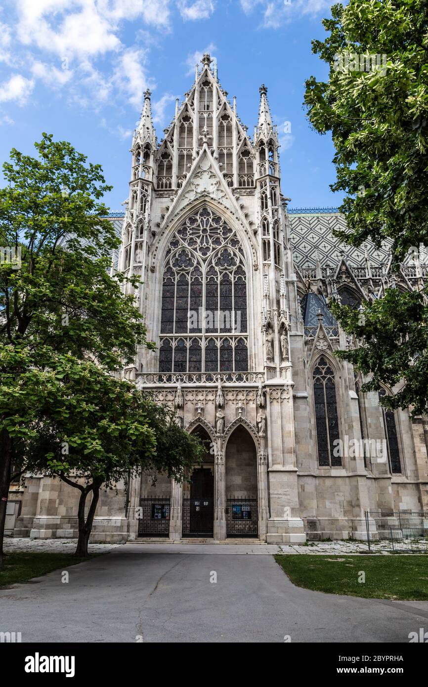 Vienna, Austria - famous Votivkirche ,Votive Church Stock Photo - Alamy