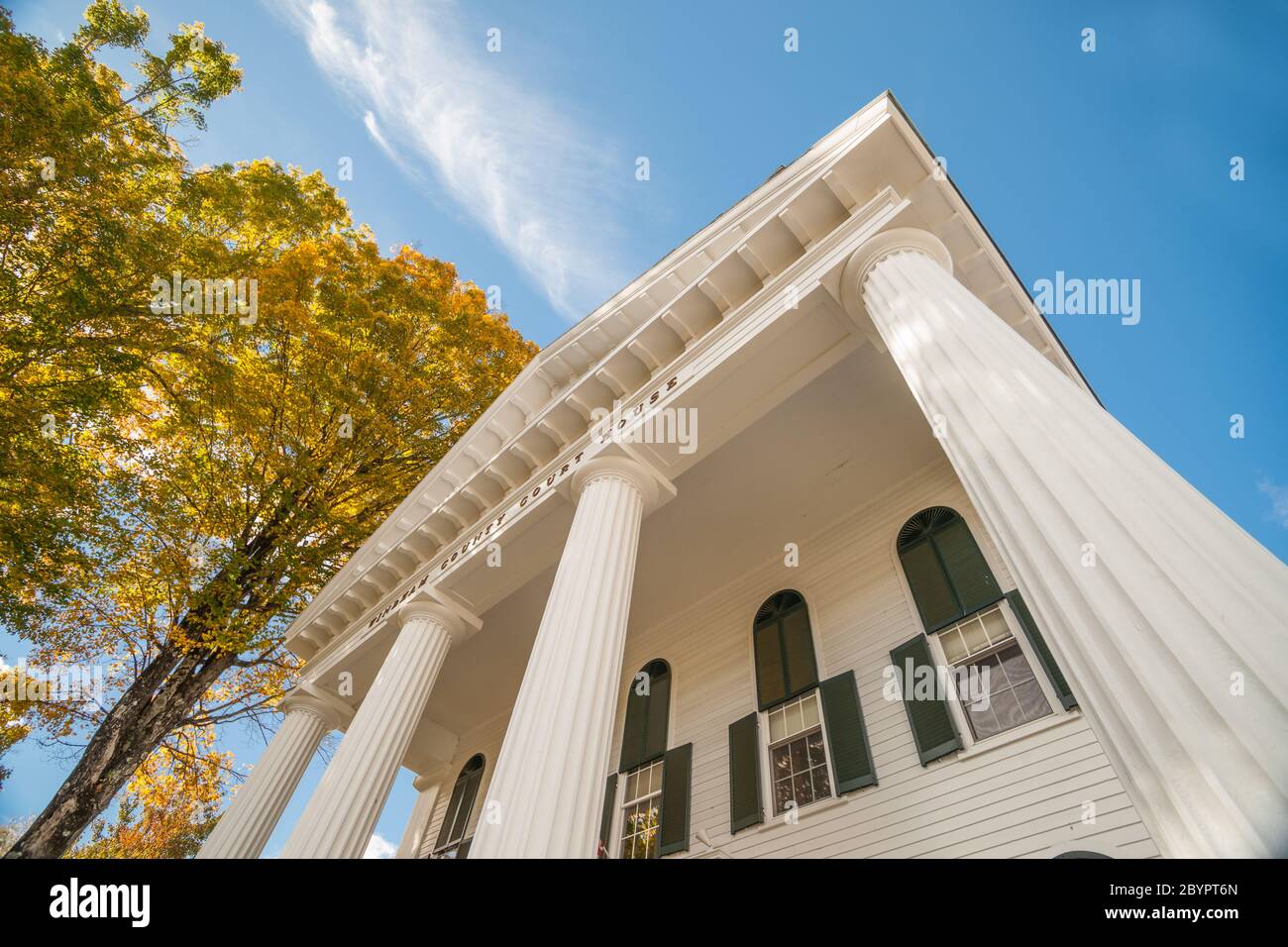 Newfane USA - October 11 2014; Rising architectural columns of Windham ...