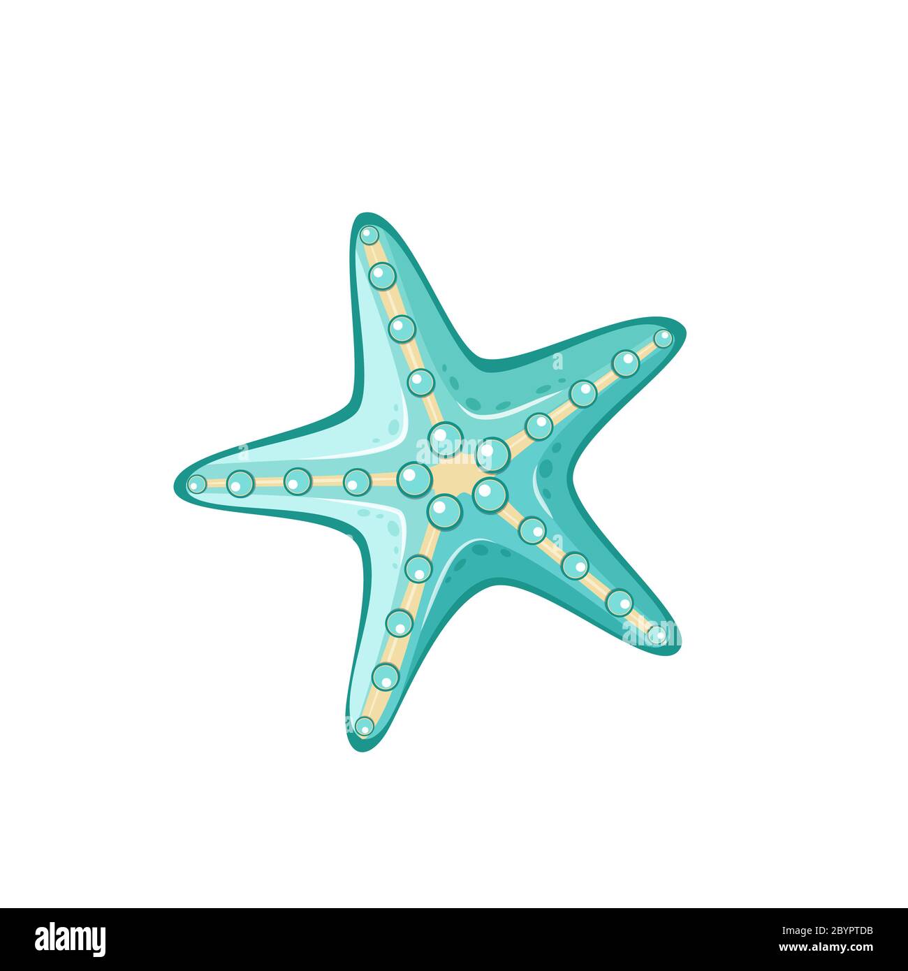 Blue sea shell stock vector illustration isolated on white background ...