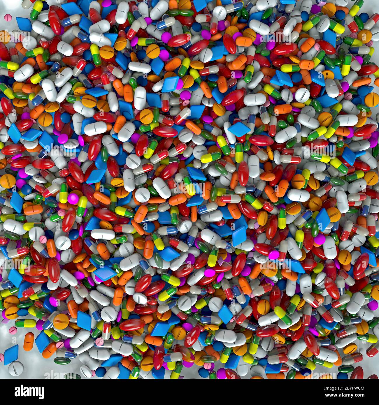 Many colorful tablets, pills and drugs Stock Photo - Alamy