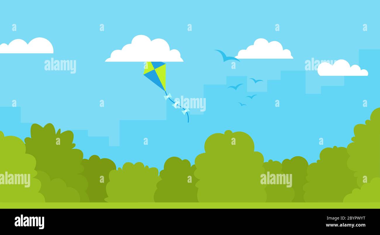 The paper kite Stock Vector Images - Alamy