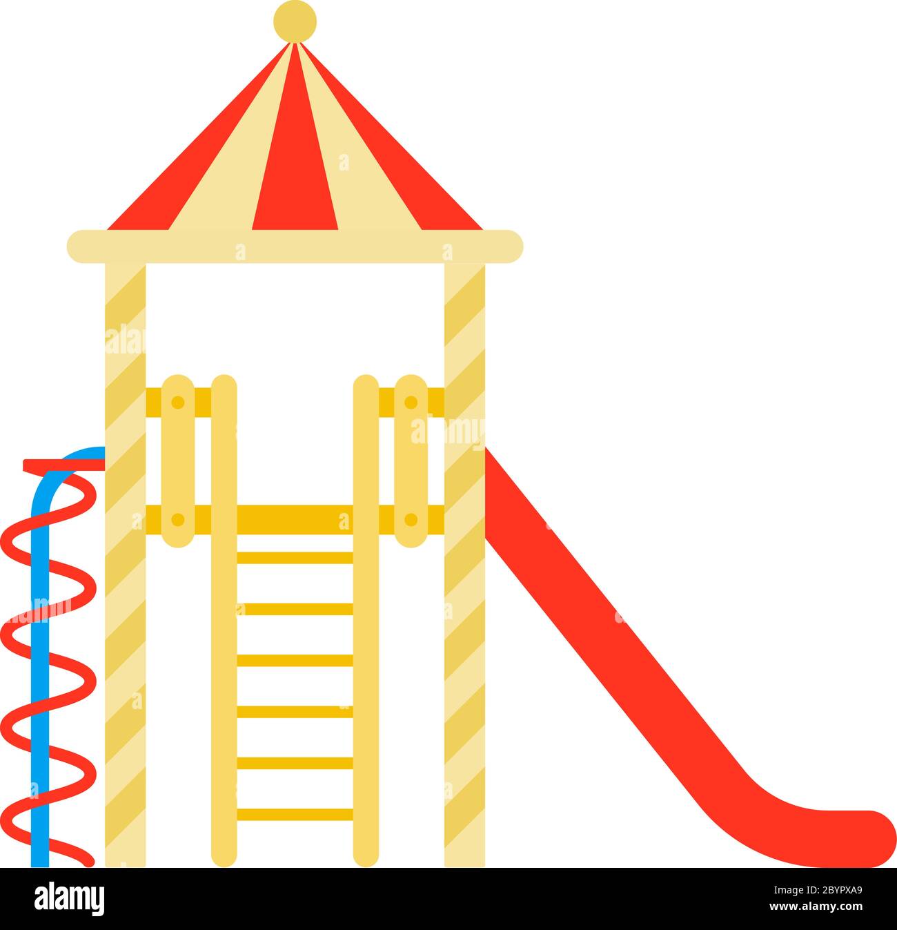 Kid slide icon flat Stock Vector Images - Alamy