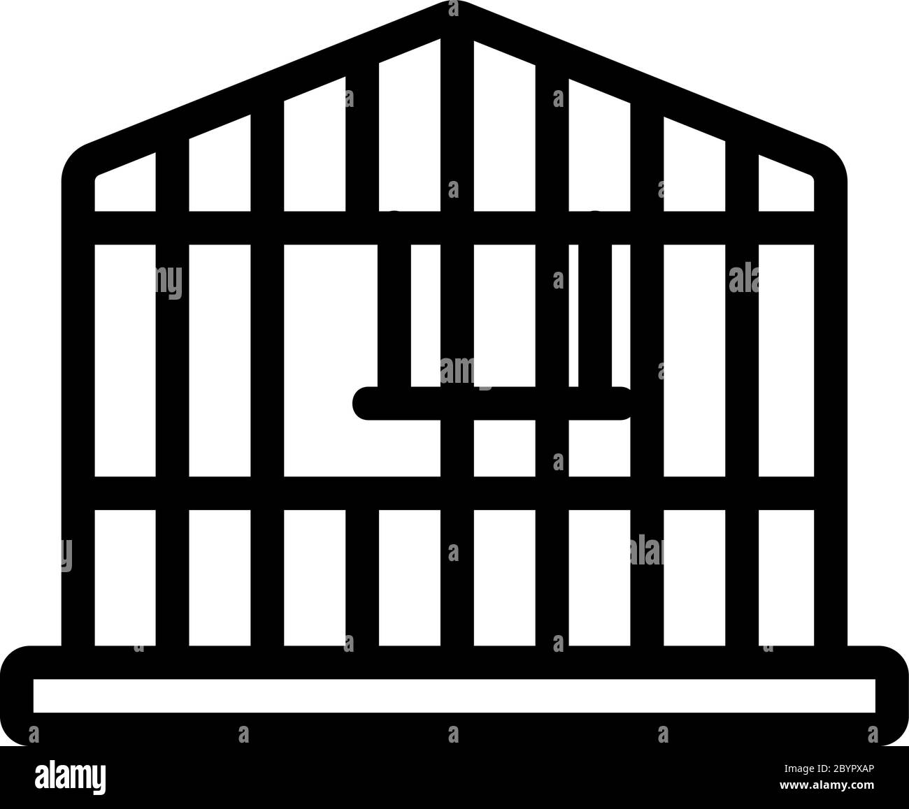 cage for parrot bird icon vector outline illustration Stock Vector ...