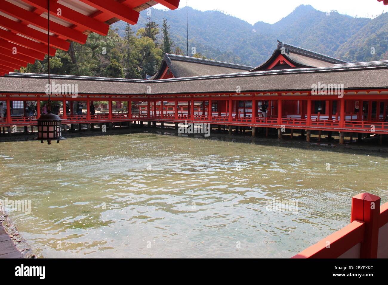 shinto shrine (itsukushima) in miyajima (japan Stock Photo - Alamy