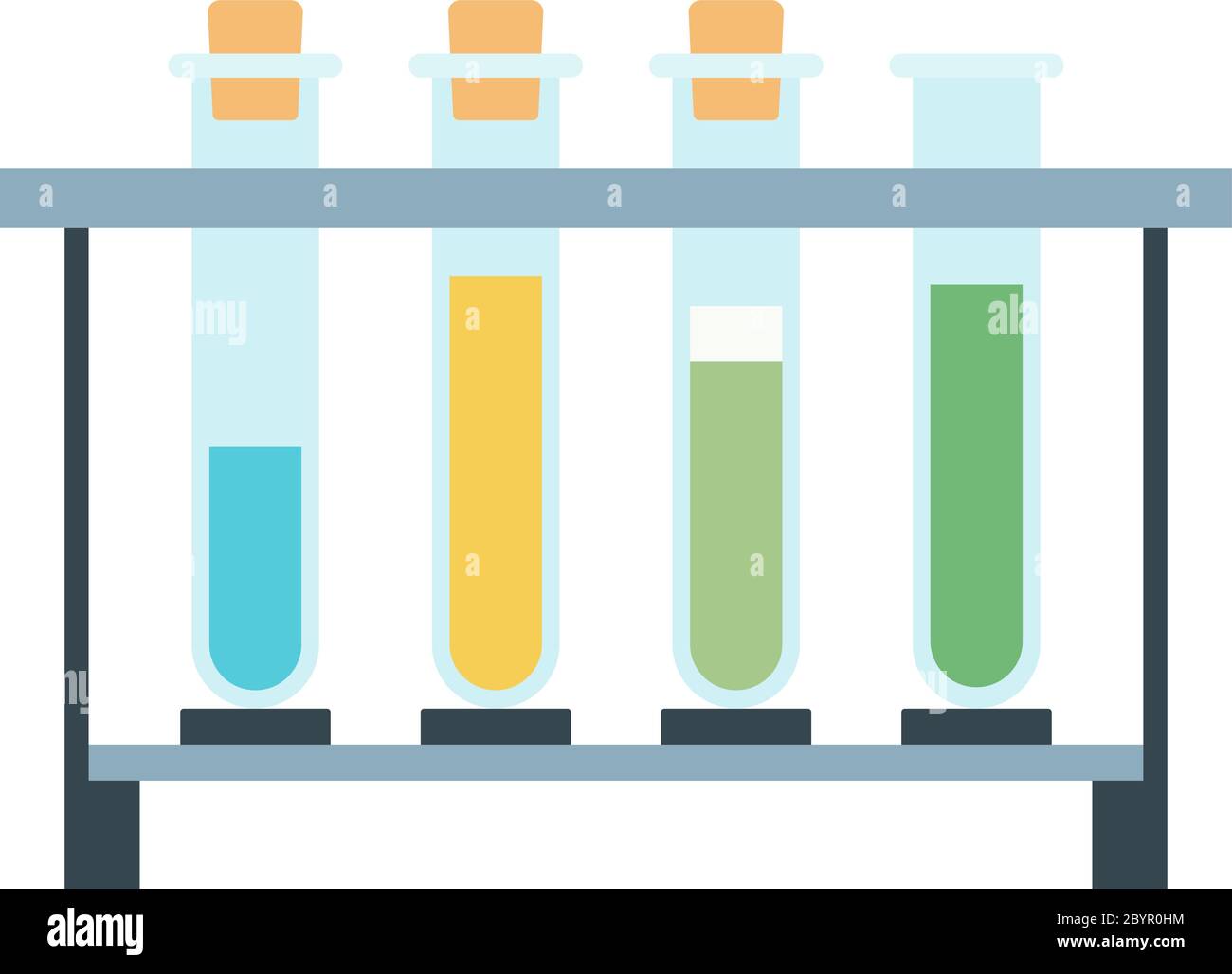 Test tube rack test tubes Stock Vector Images - Alamy