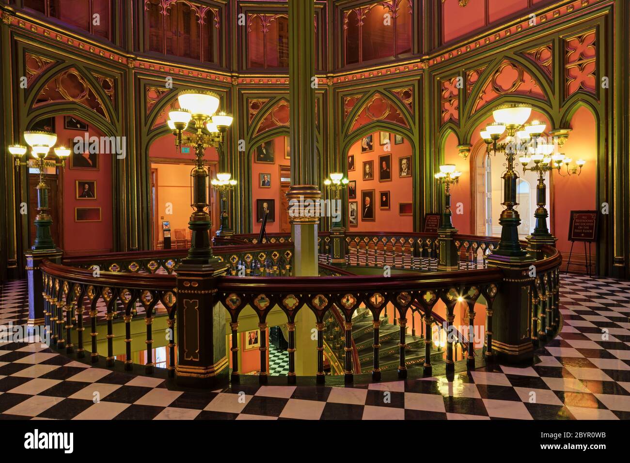 Rotunda, Old State Capitol, Baton Rouge, Louisiana, USA Stock Photo - Alamy
