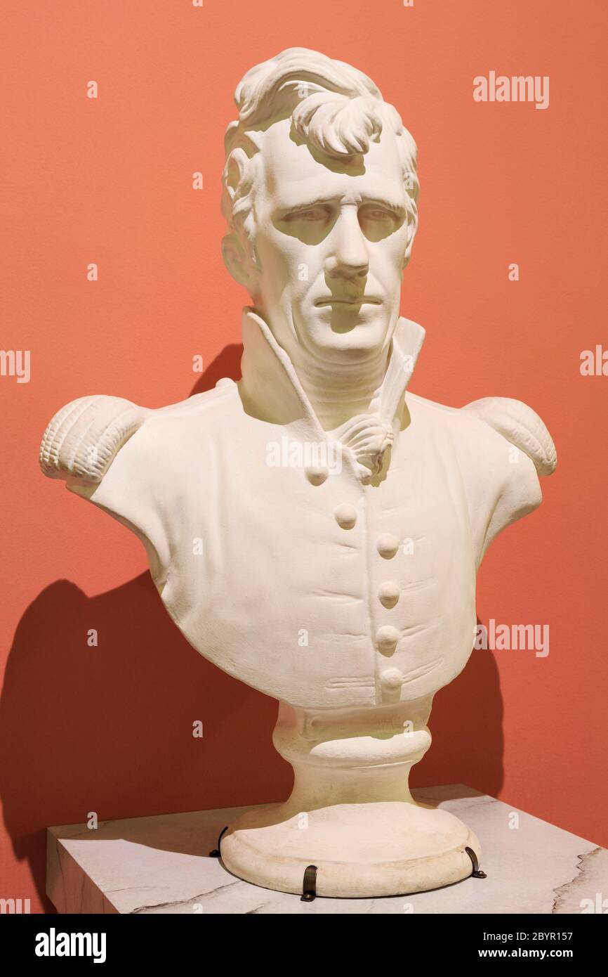Bust of Andrew Jackson, Old State Capitol, Baton Rouge, Louisiana, USA ...