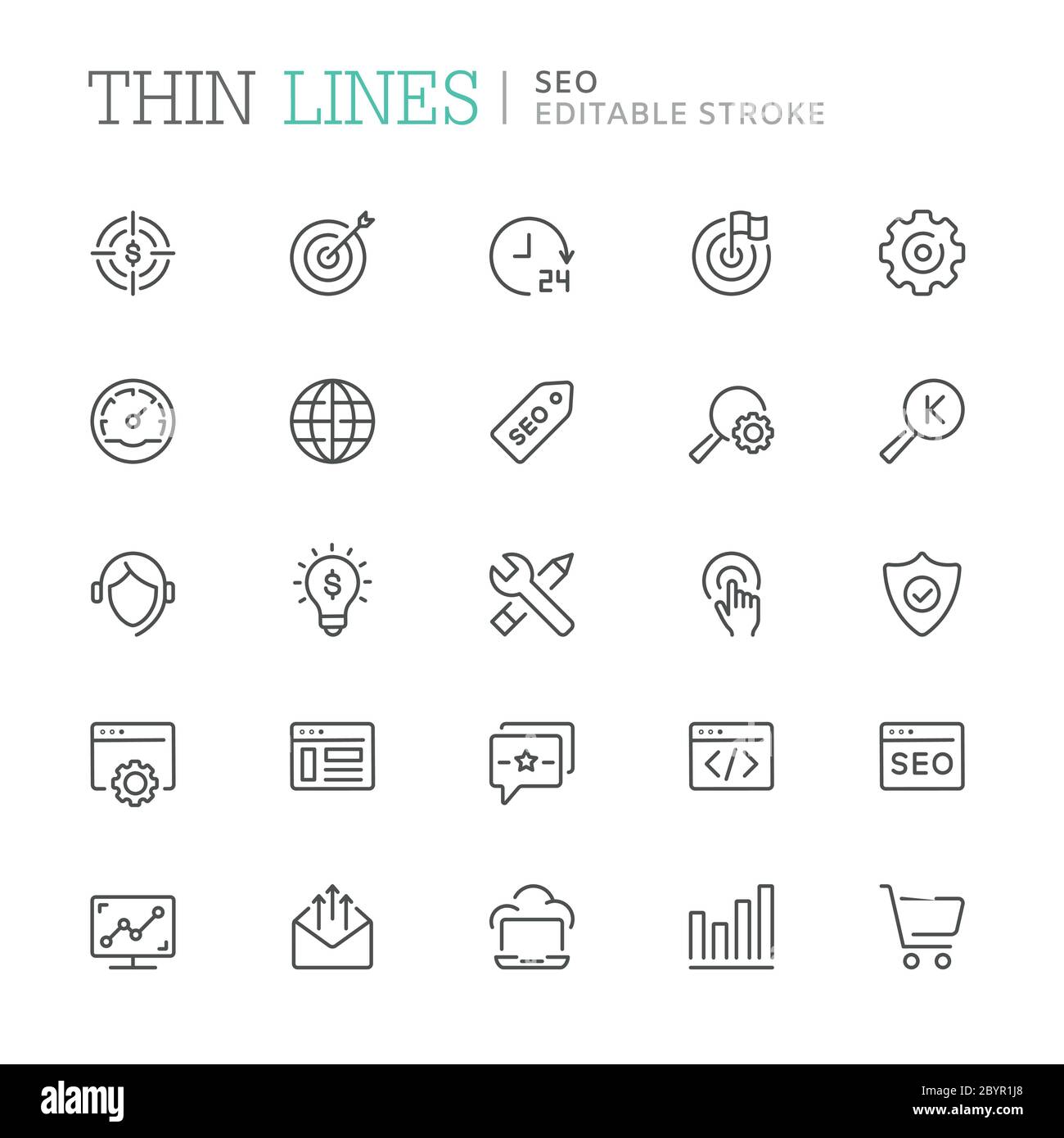 Editable mobile icons Stock Vector Images - Alamy