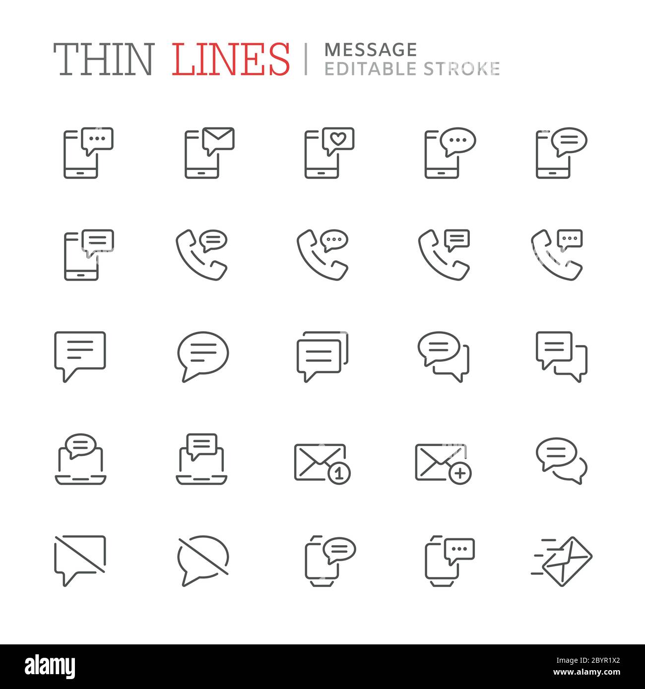 Short message icon Cut Out Stock Images & Pictures - Alamy