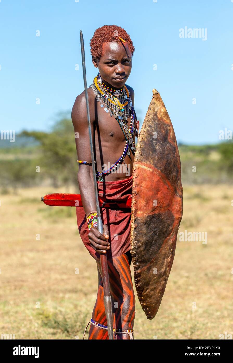 Masai mara shield hi-res stock photography and images - Alamy