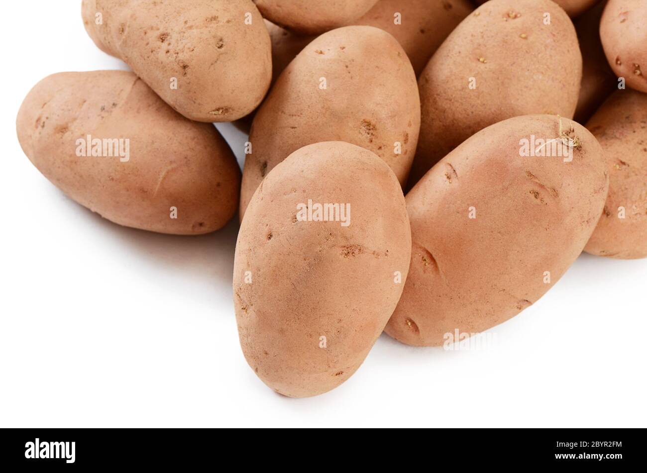Fresh potato close up isolated on white background Stock Photo - Alamy