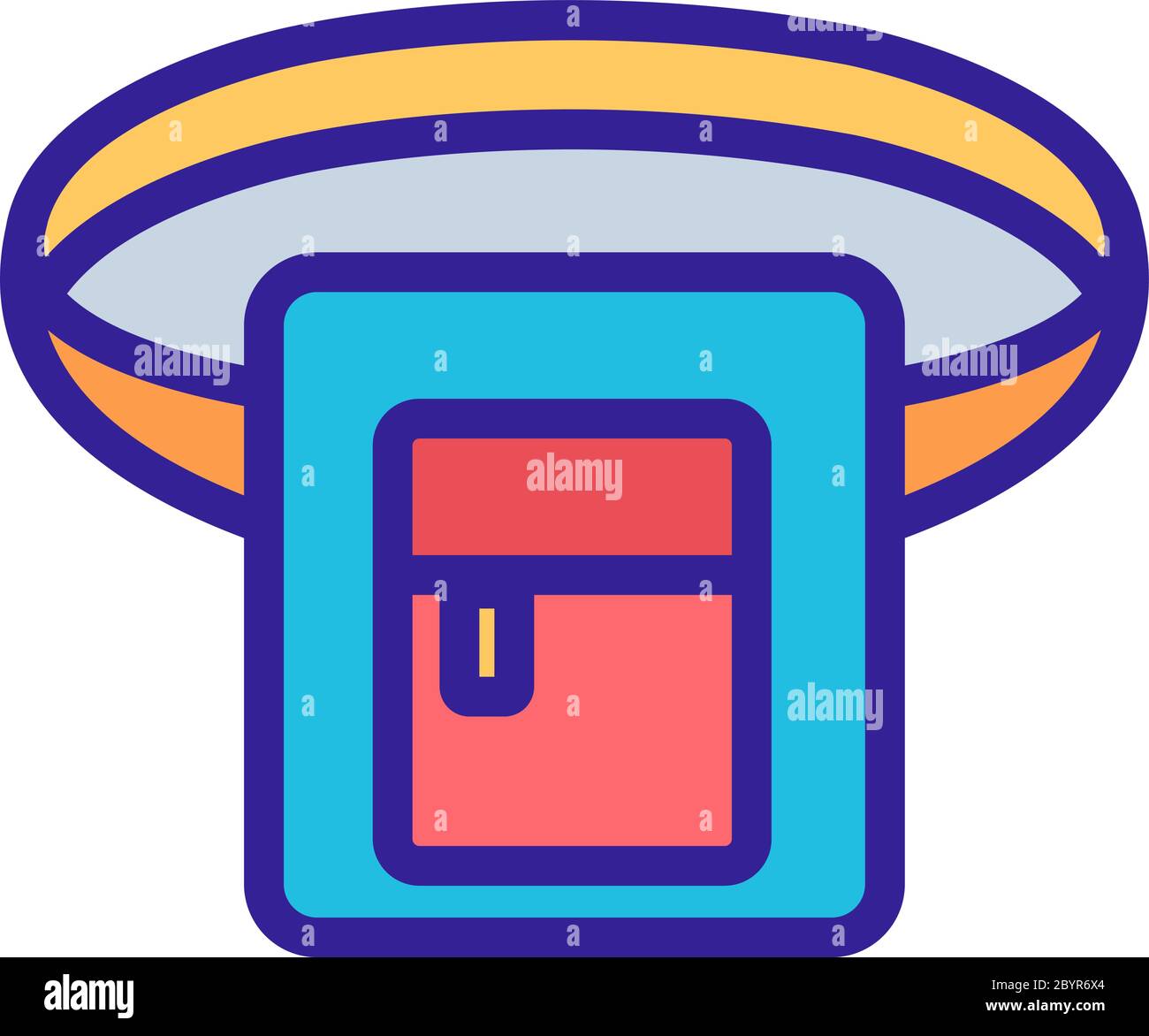 waist bag belt icon vector outline illustration Stock Vector Image ...