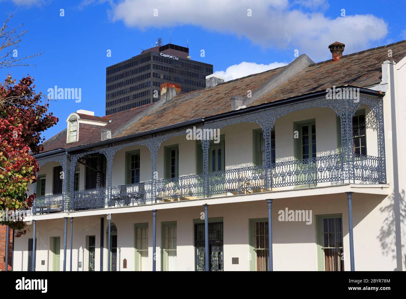 Historic LaFayette Building, Baton Rouge, Louisiana, USA Stock Photo ...