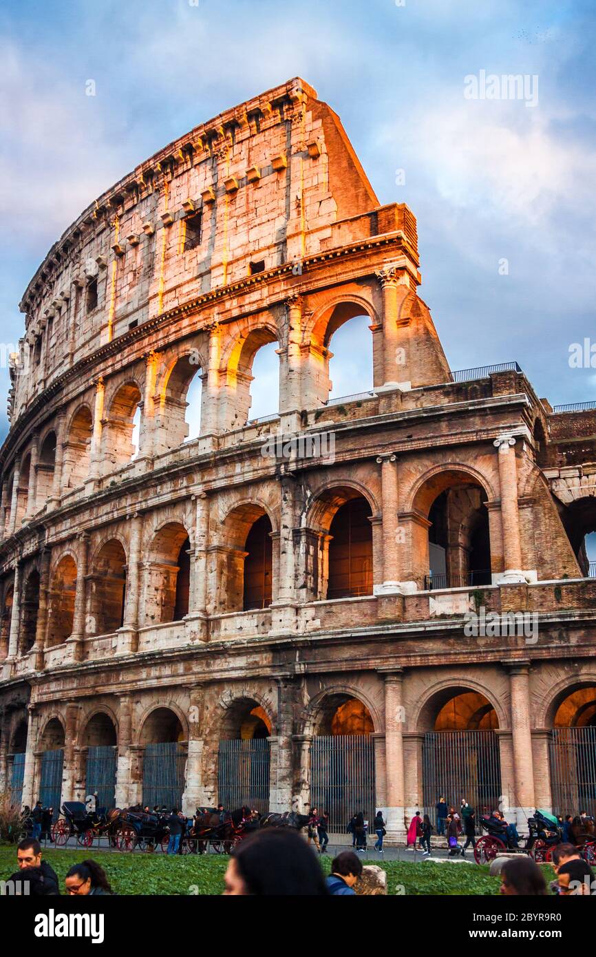 The Iconic, the legendary Coliseum of Rome, Italy Stock Photo - Alamy