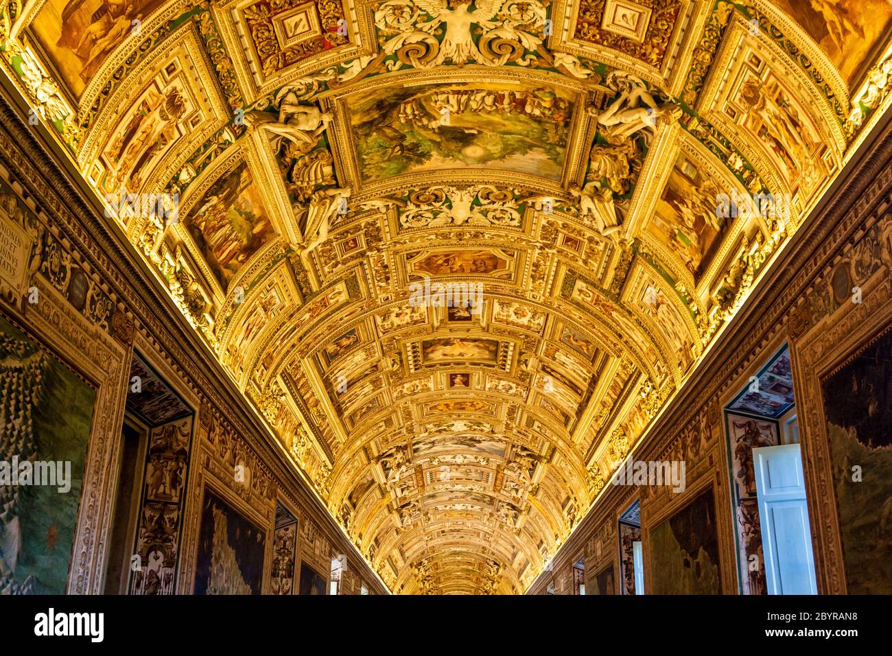 Vatican Museums - Gallery of the Geographical Maps Stock Photo - Alamy