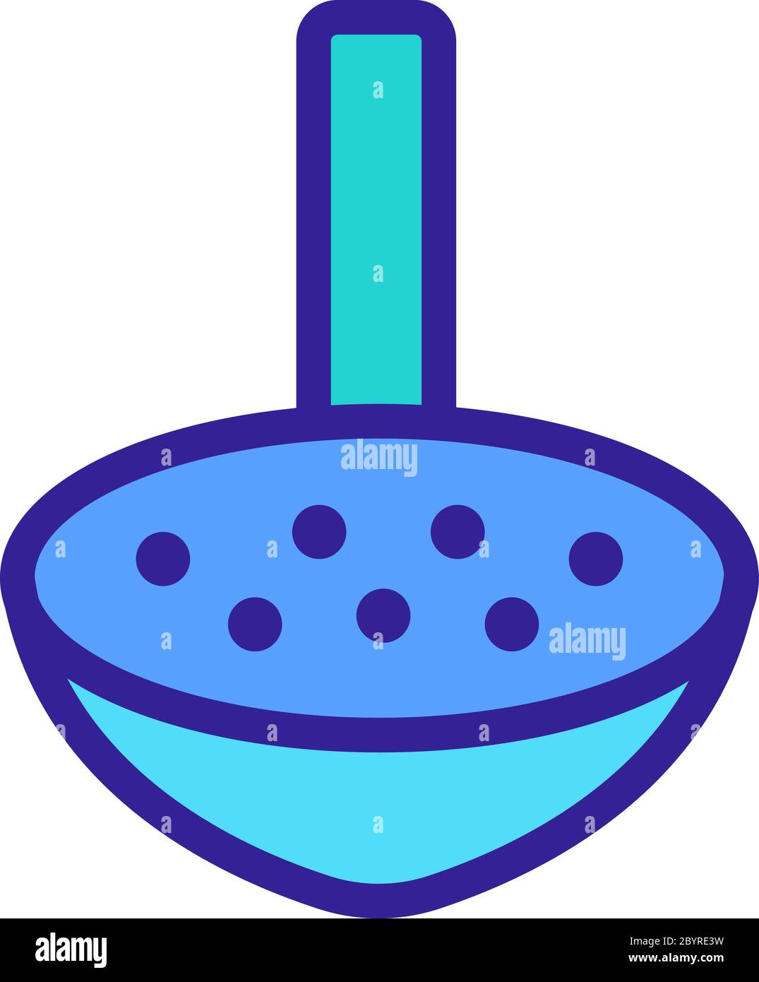 sieve for cooking icon vector outline illustration Stock Vector Image ...