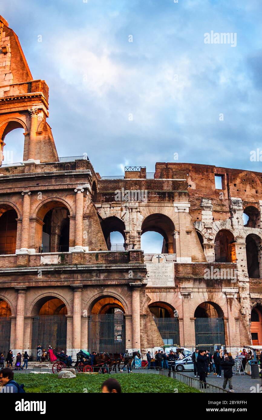 The Iconic, the legendary Coliseum of Rome, Italy Stock Photo - Alamy