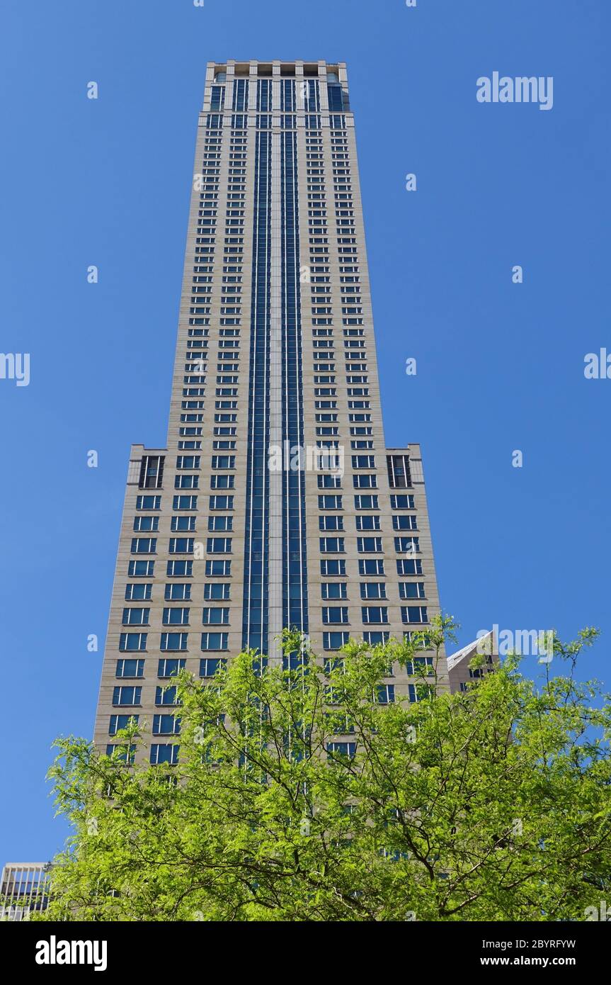 CHICAGO, IL -31 MAY 2020- View of the landmark John Hancock Center from ...