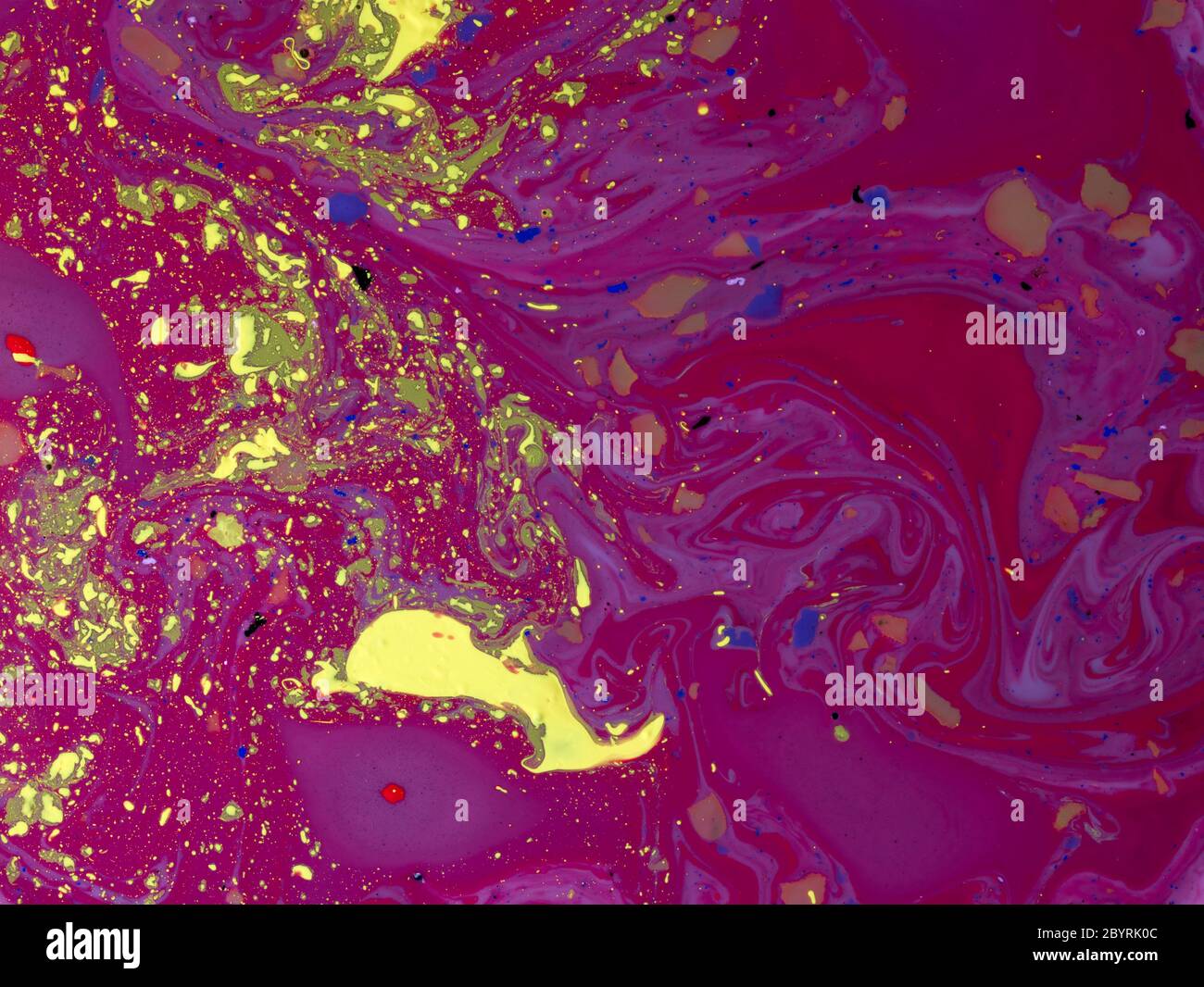 Abstract of colourful and transient paint swirls Stock Photo - Alamy