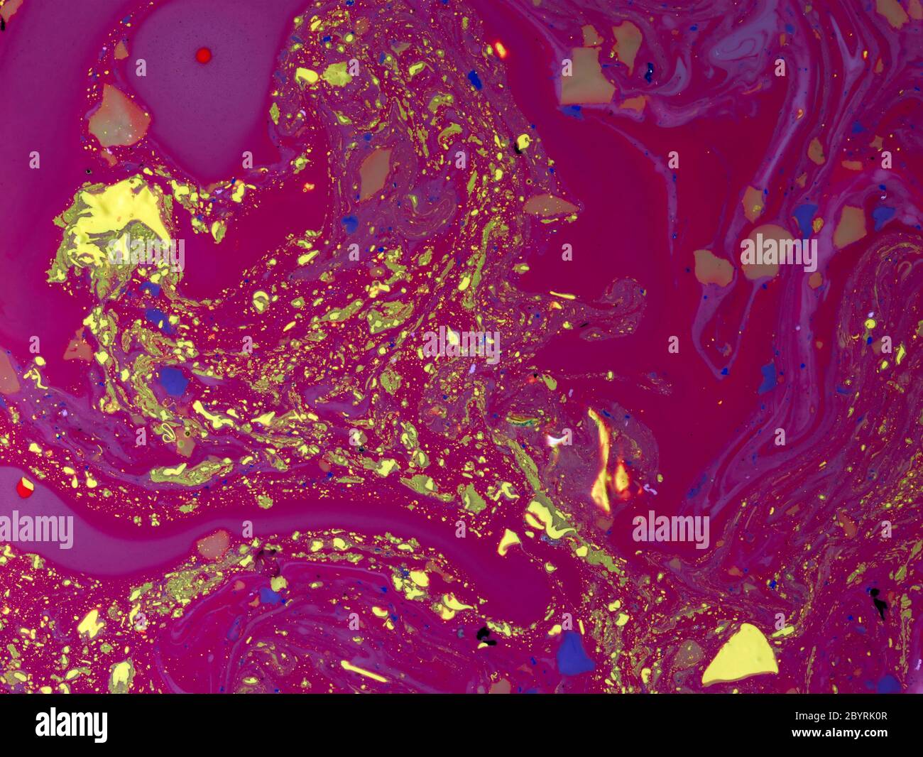 Abstract of colourful and transient paint swirls Stock Photo - Alamy