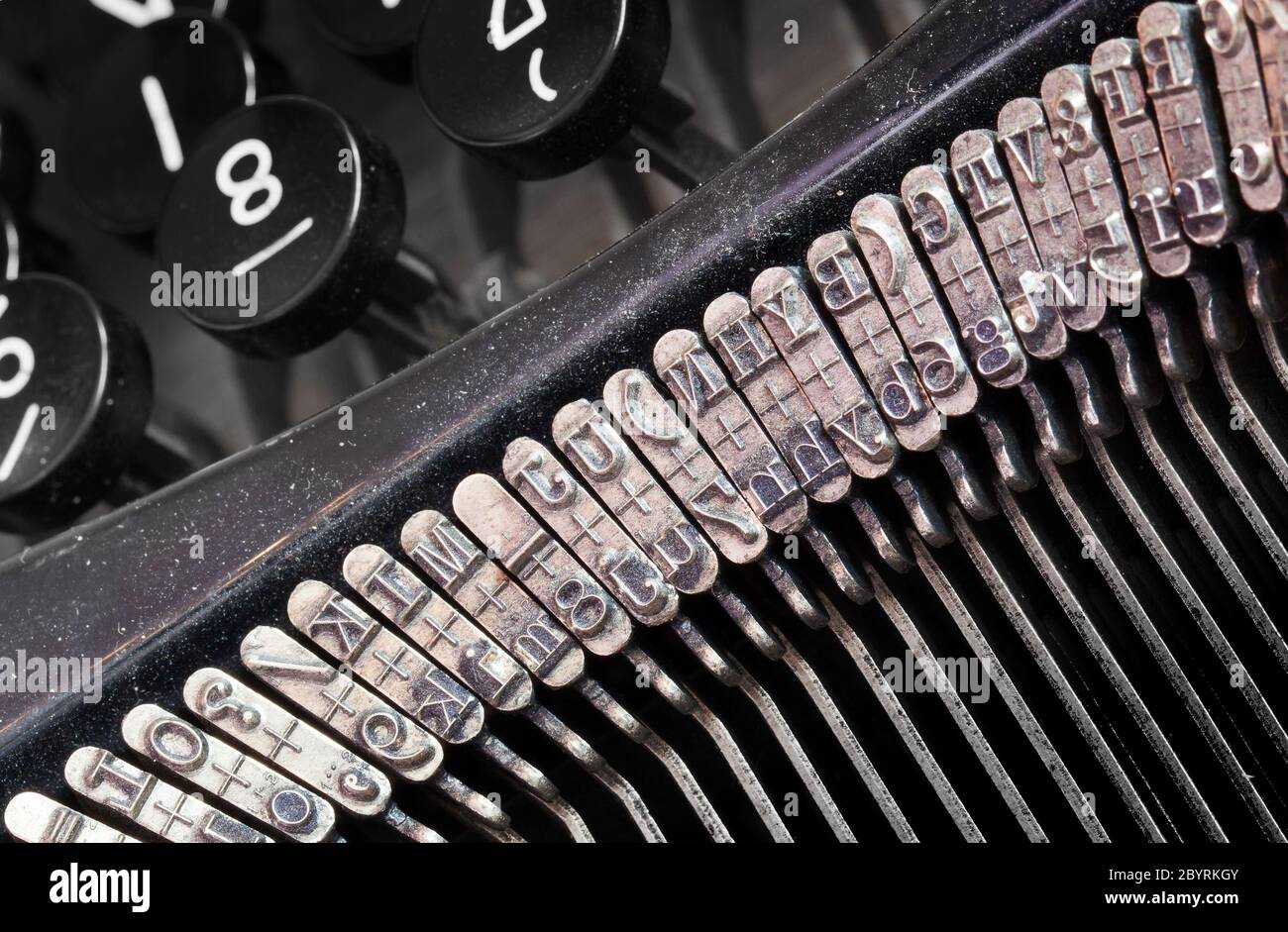Detail of an old typewriter Stock Photo - Alamy