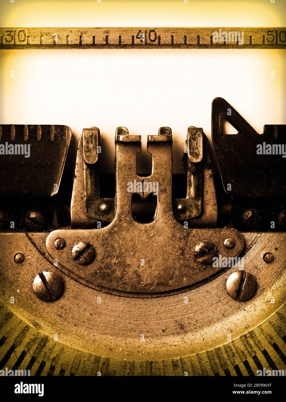Detail of an old typewriter Stock Photo - Alamy