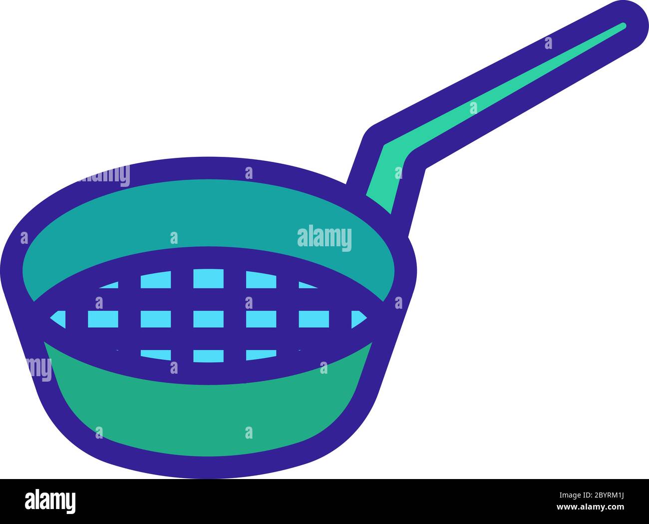 sieve with handle icon vector outline illustration Stock Vector Image ...