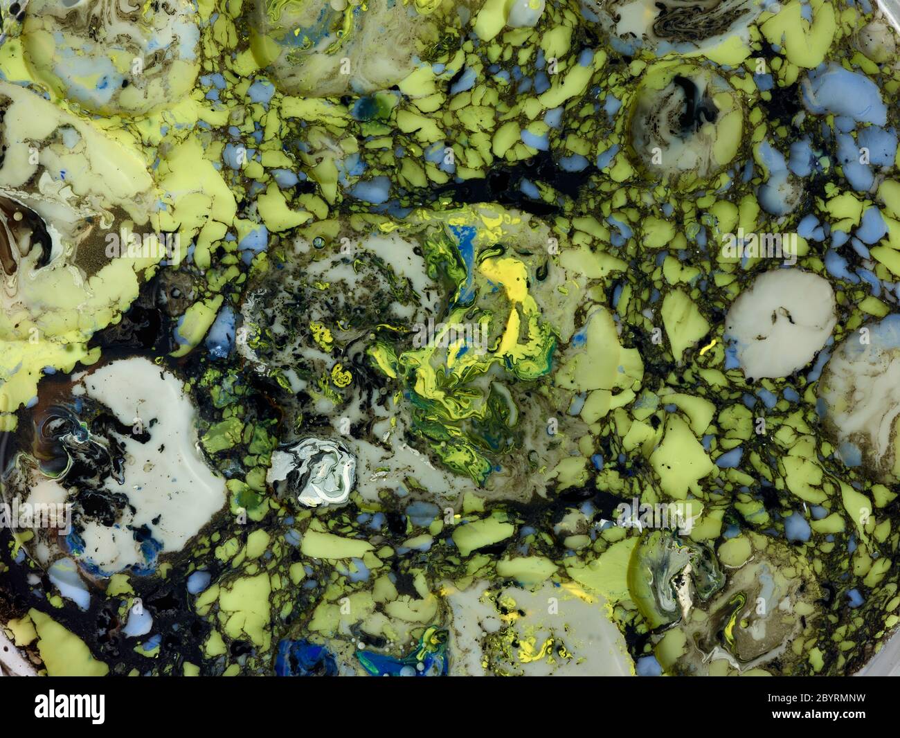 Abstract of colourful and transient paint swirls Stock Photo - Alamy