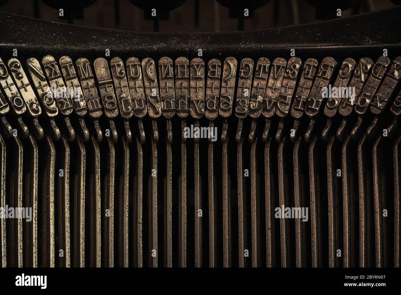 Detail of an old typewriter Stock Photo - Alamy