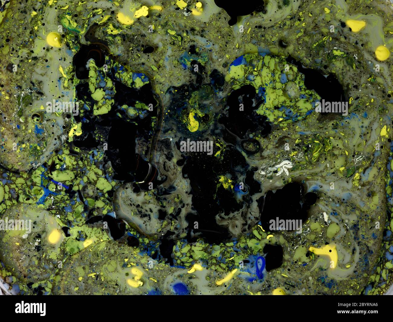 Abstract of colourful and transient paint swirls Stock Photo - Alamy