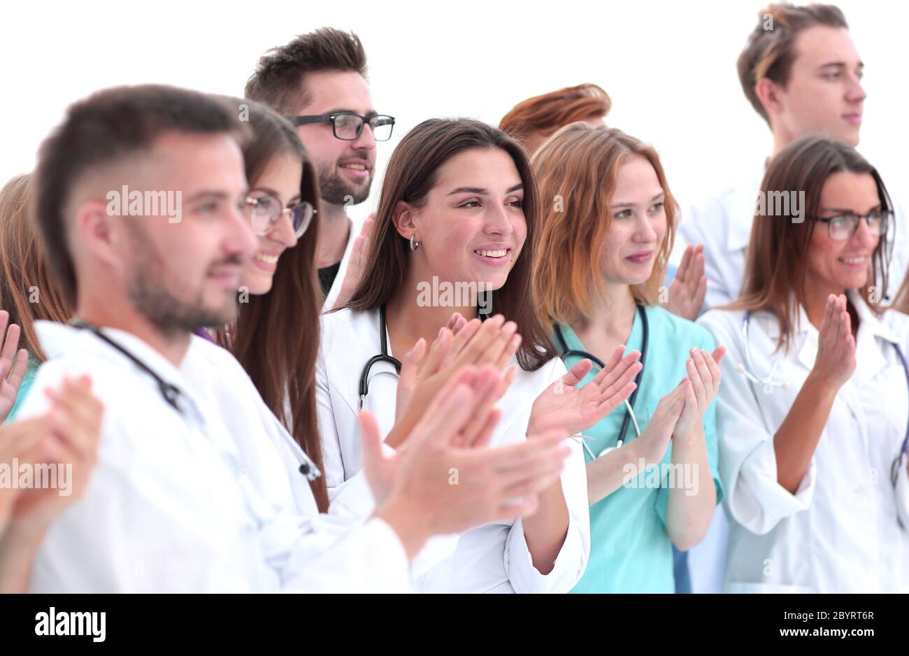 Group doctors applauding together hi-res stock photography and images ...
