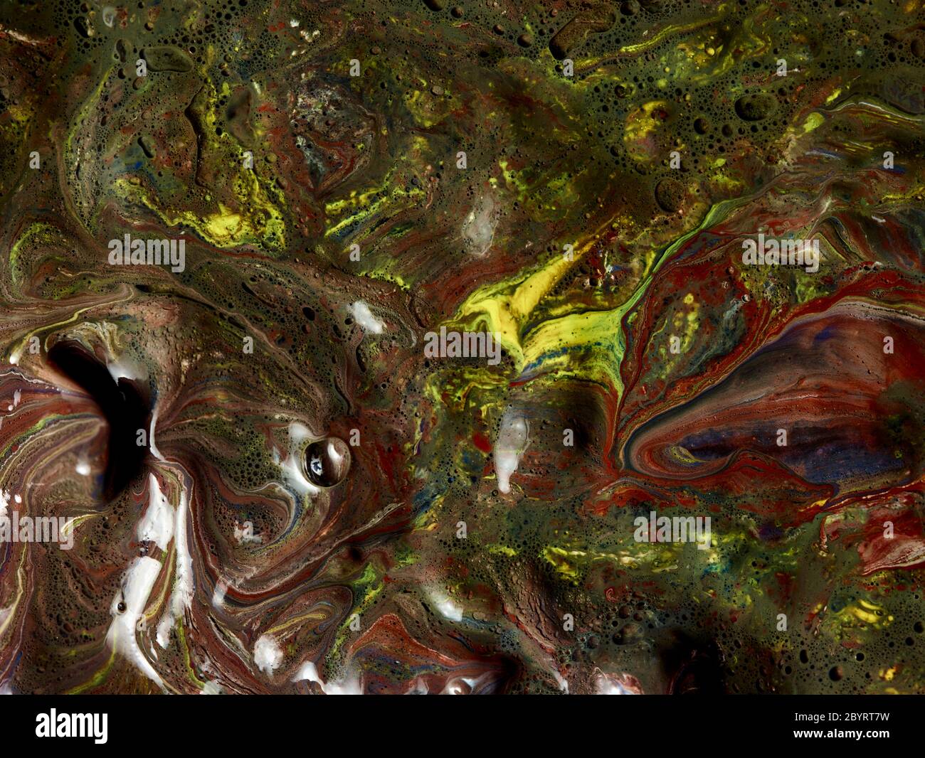 Abstract of colourful and transient paint swirls Stock Photo - Alamy