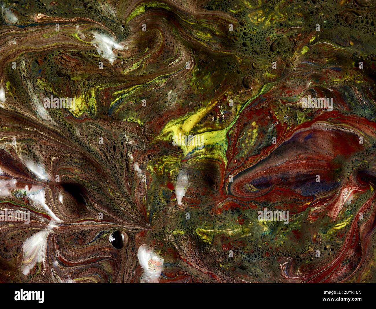 Abstract of colourful and transient paint swirls Stock Photo - Alamy