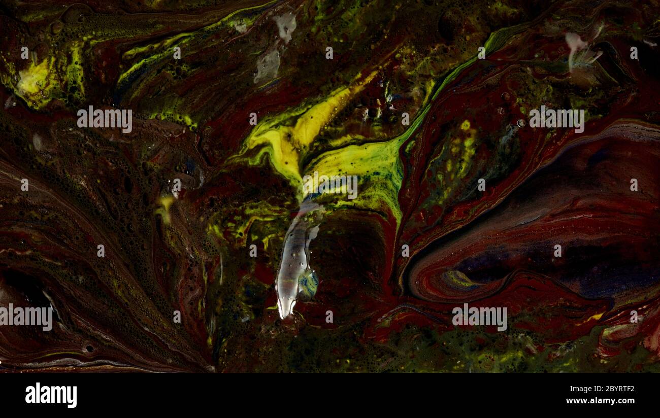 Abstract of colourful and transient paint swirls Stock Photo - Alamy