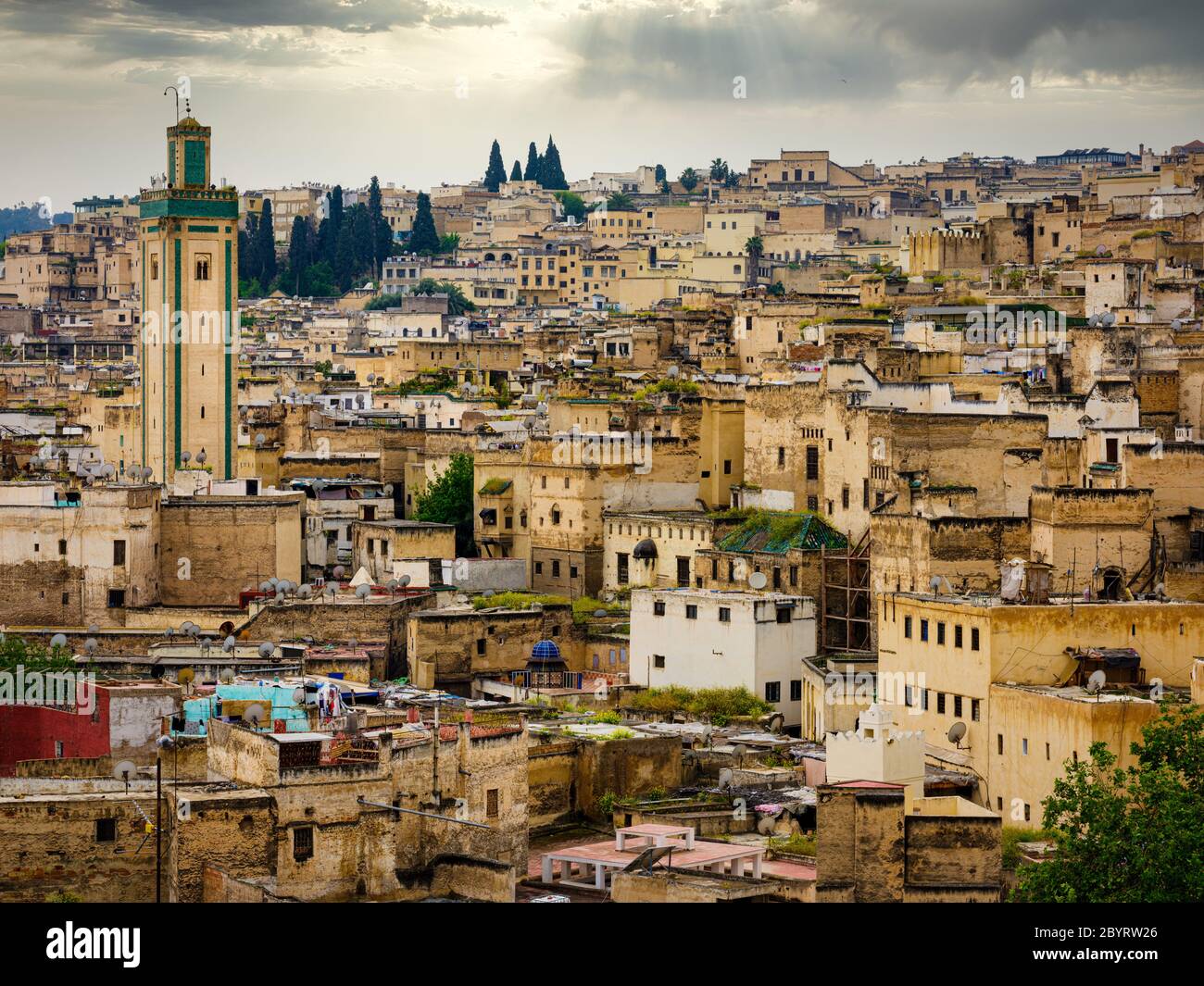 Aerial view of fez el bali hi-res stock photography and images - Alamy