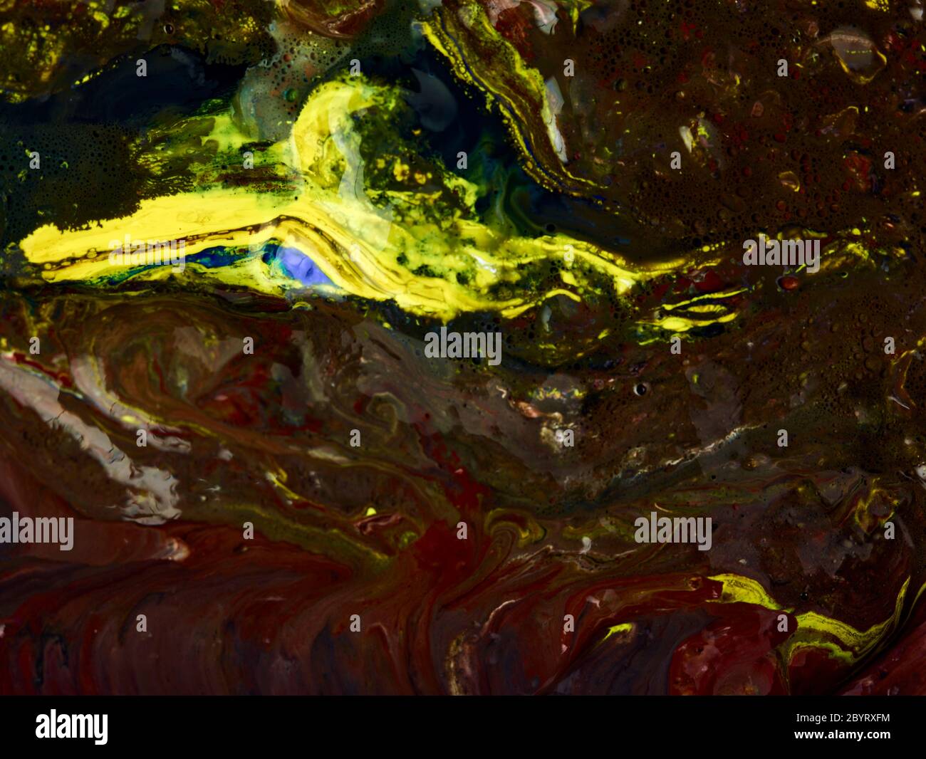 Abstract of colourful and transient paint swirls Stock Photo - Alamy