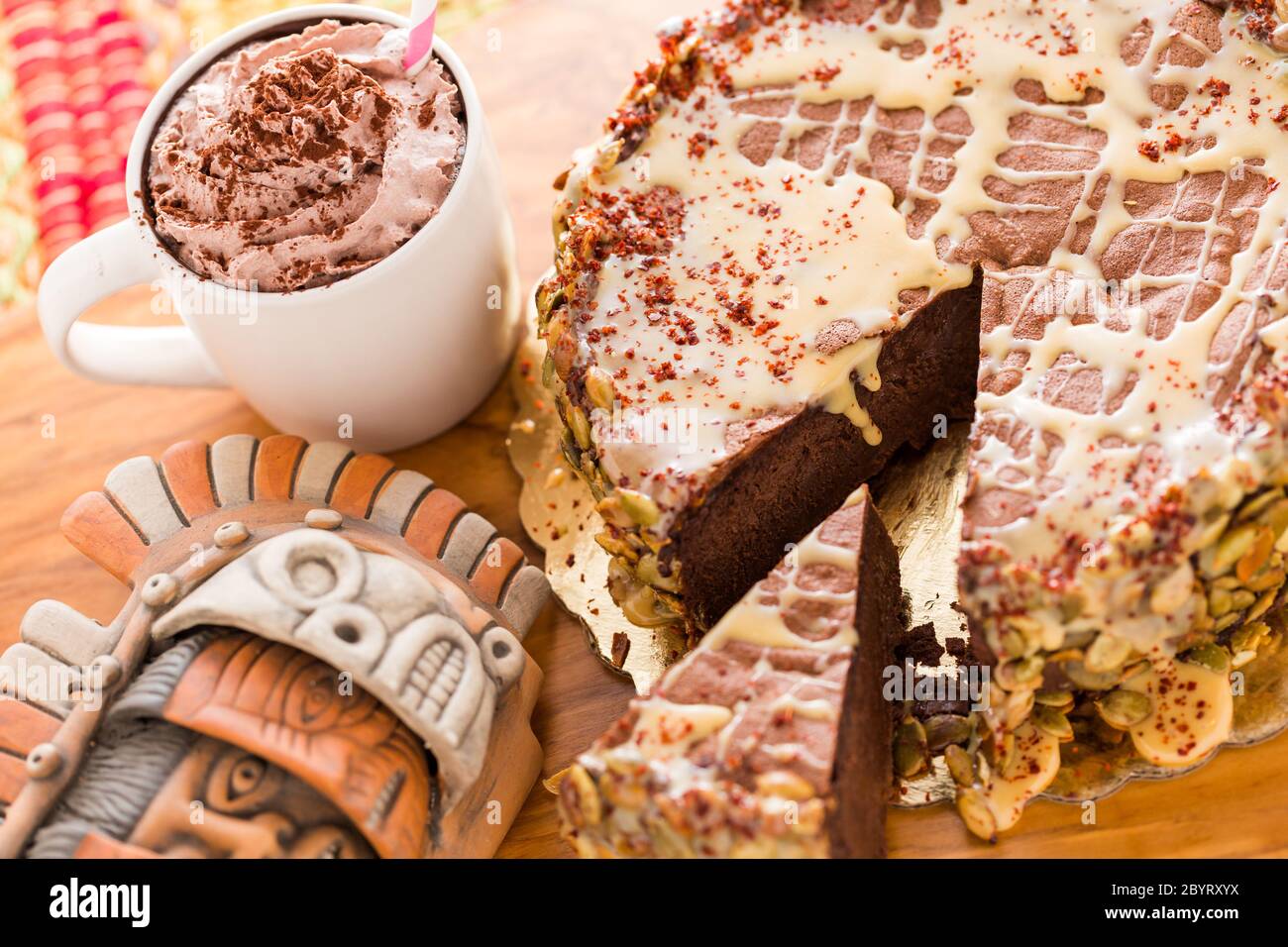 Maya Spice torte Stock Photo - Alamy