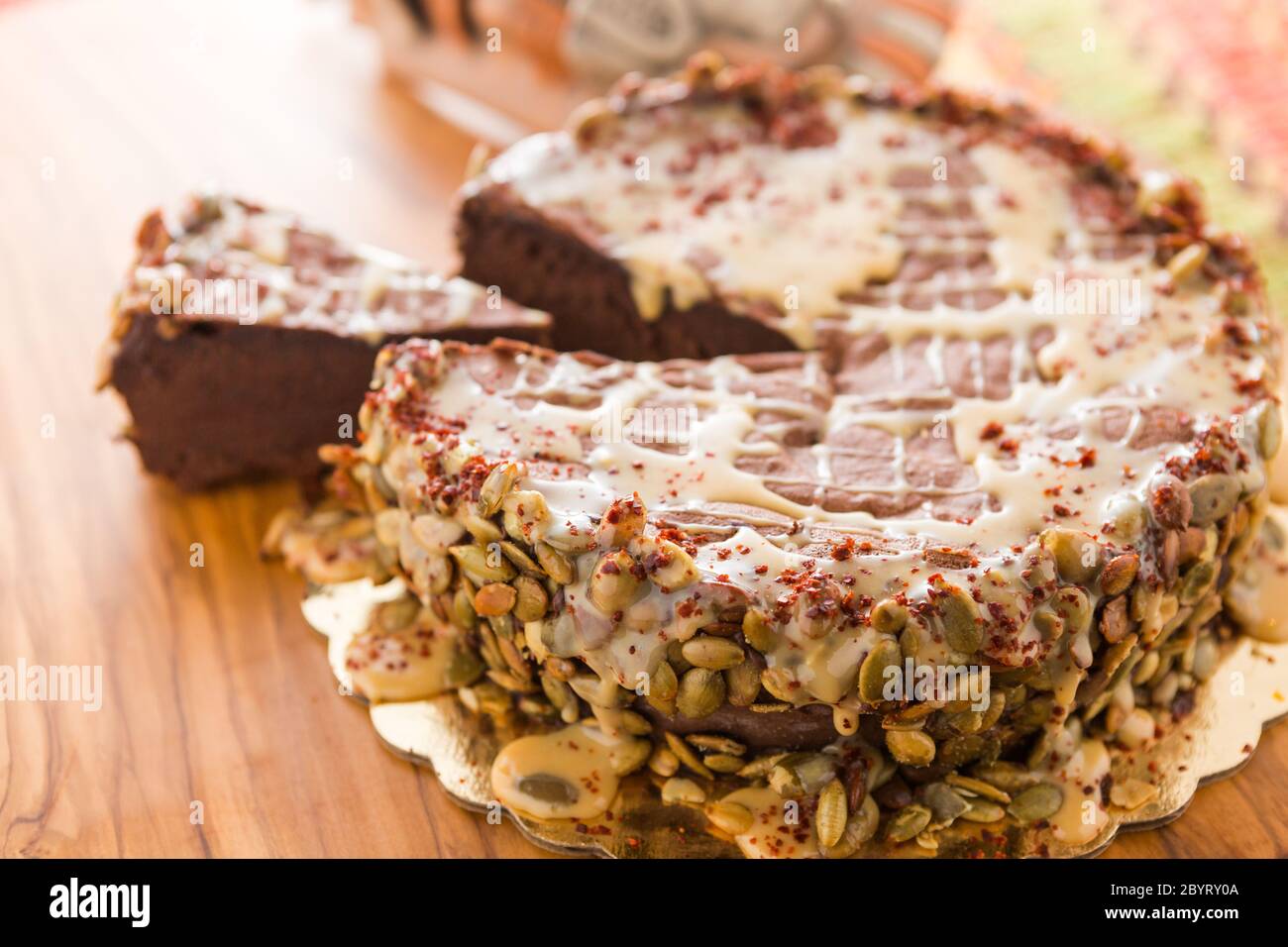 Maya Spice torte Stock Photo - Alamy